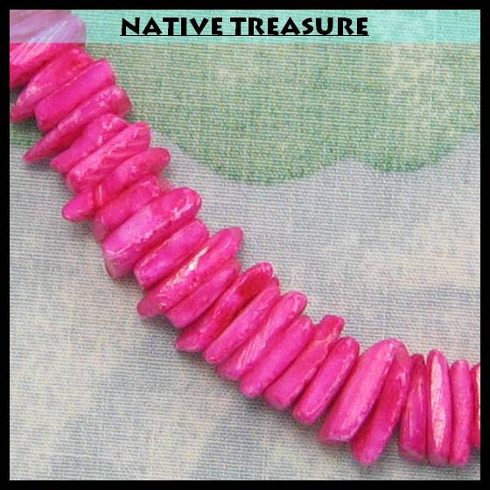 Native Treasure Hot Pink Chips Puka Shell Necklace or - Etsy