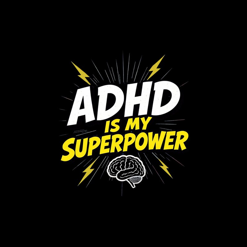 Digital Download ADHD is My Superpower Png Svg - Etsy