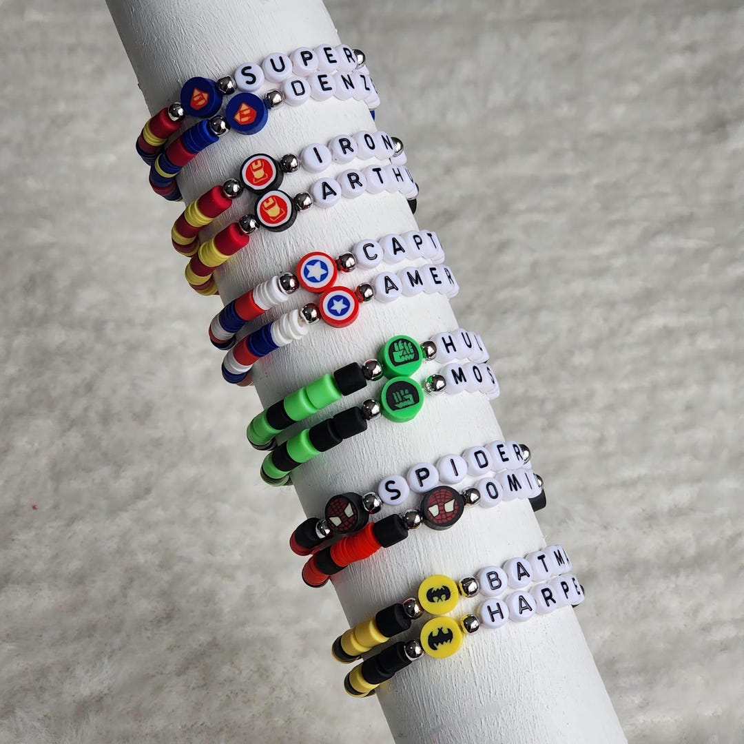 Disney Hero Personalized Stretch Bracelet/adult Boy Stocking Filler/boy ...