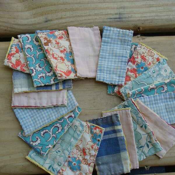 Antique Quilt Pieces - Etsy