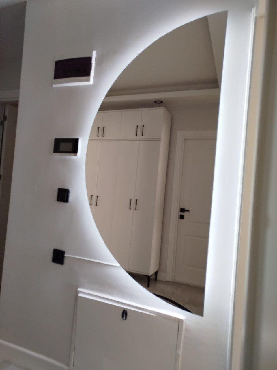 Bathroom LED Mirror - Half Round Led Mirror - Semi Circle Led ...