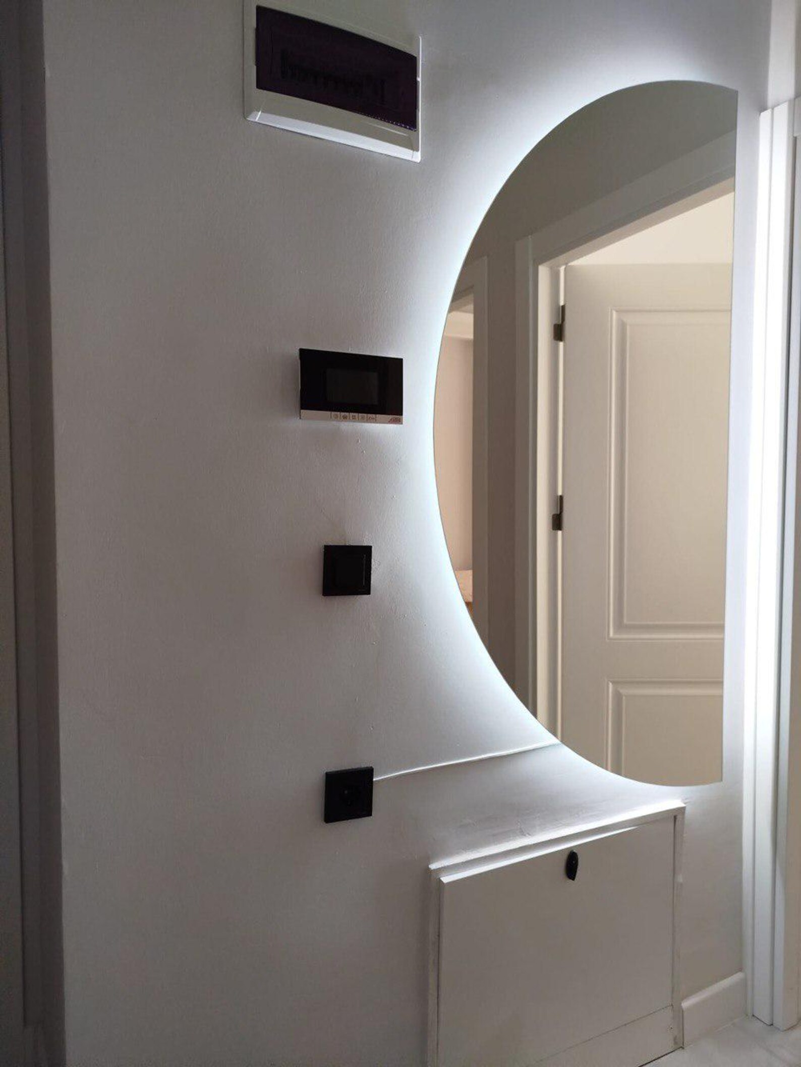 Bathroom LED Mirror - Half Round Led Mirror - Semi Circle Led ...