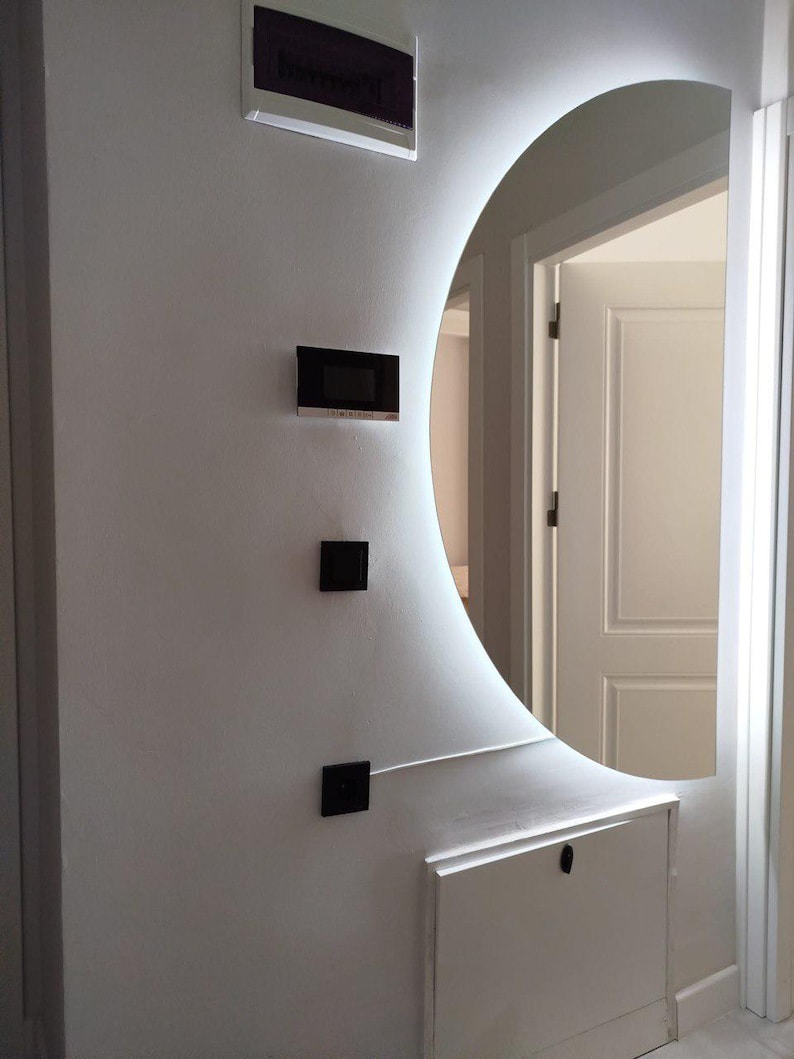 Bathroom LED Mirror - Half Round Led Mirror - Semi Circle Led ...