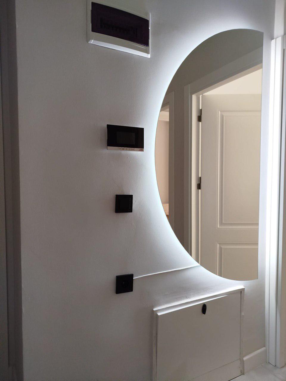 Bathroom LED Mirror - Half Round Led Mirror - Semi Circle Led ...