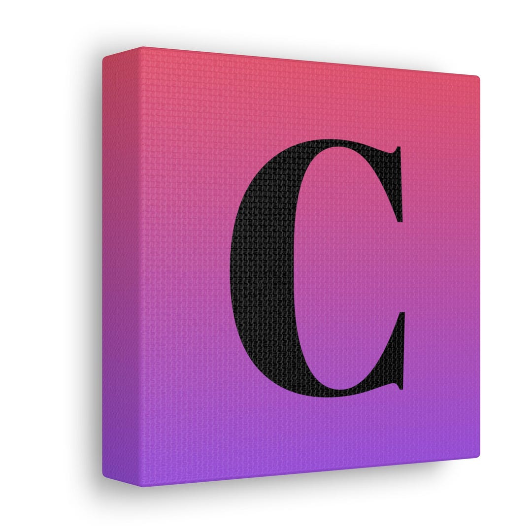 Letter C Square Unframed Gallery Canvas Wrap - Etsy