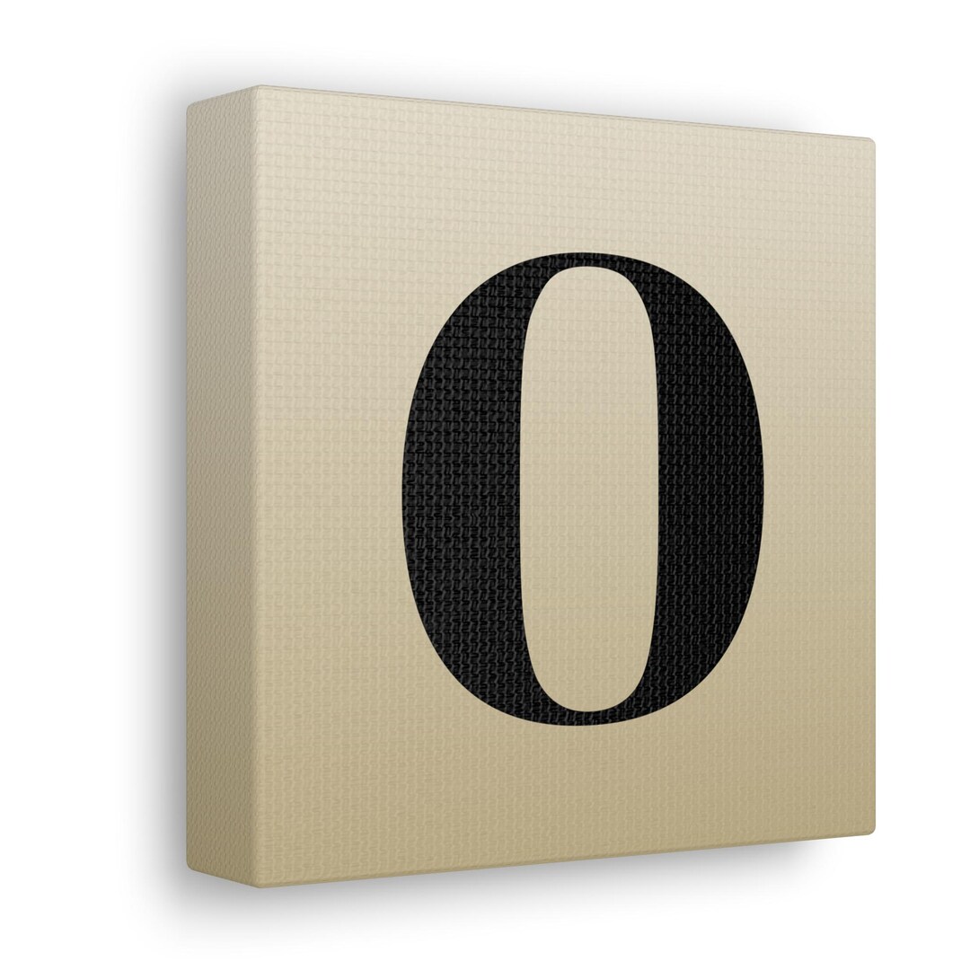 Letter O Square Unframed Gallery Canvas Wrap - Etsy