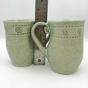 Ceramic Coffee Mug - Funky Mug - Large Mug - Tea Cup - Spiral Texture ...