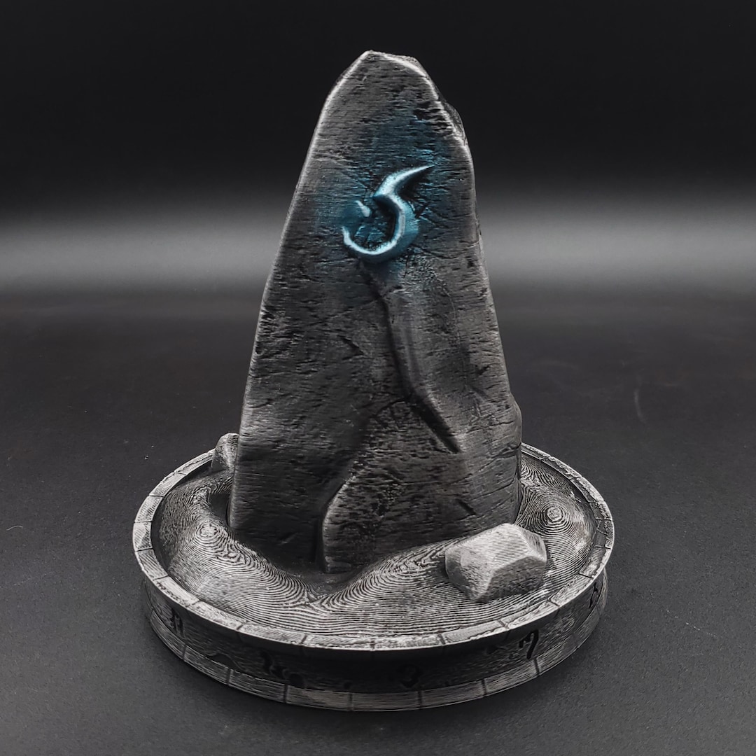 Summoning Stone: Pewter Finish, Turquoise Emblem - Etsy