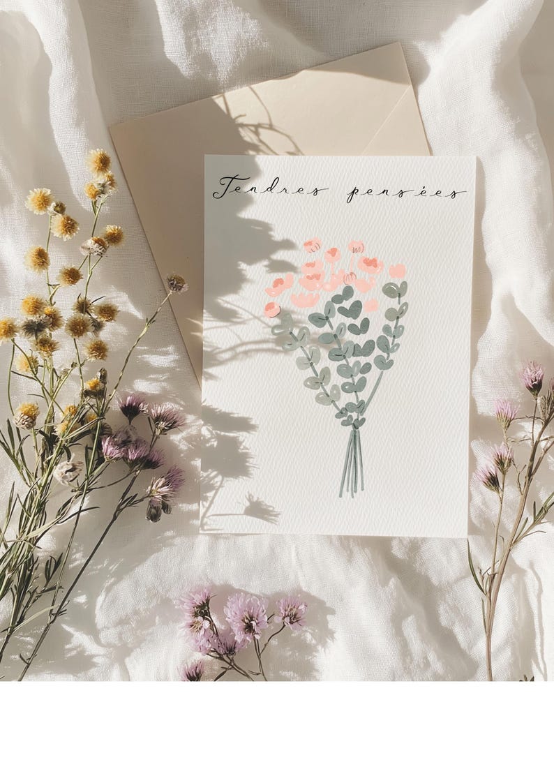 French Condolence Card, Condolence Card in French, Death Card, to ...