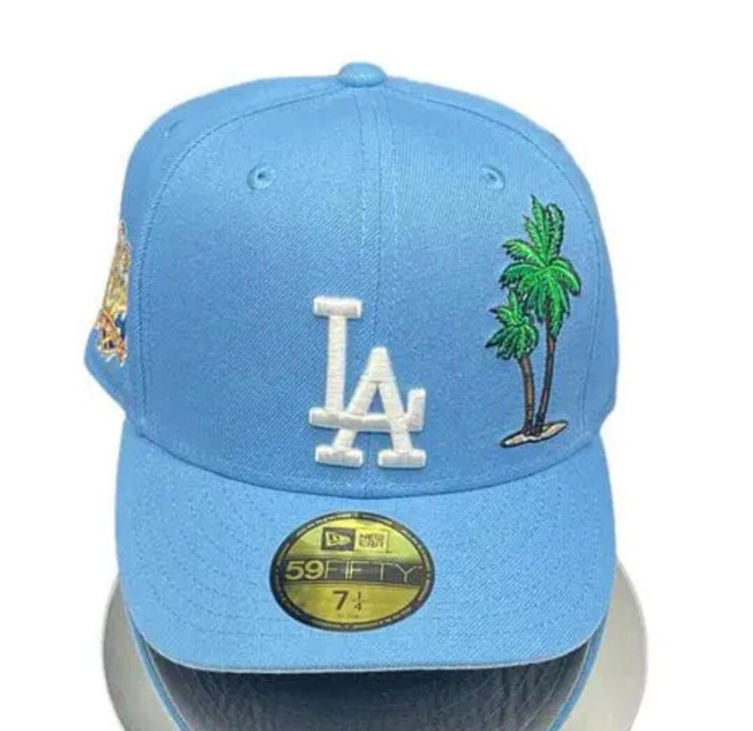 New Era 59fifty LA Dodgers Custom Palm Tree Hat - Etsy