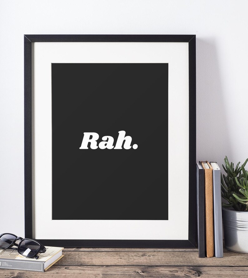 Rah Response Poster, Marine Corps Office Decor, Military Poster, USMC ...