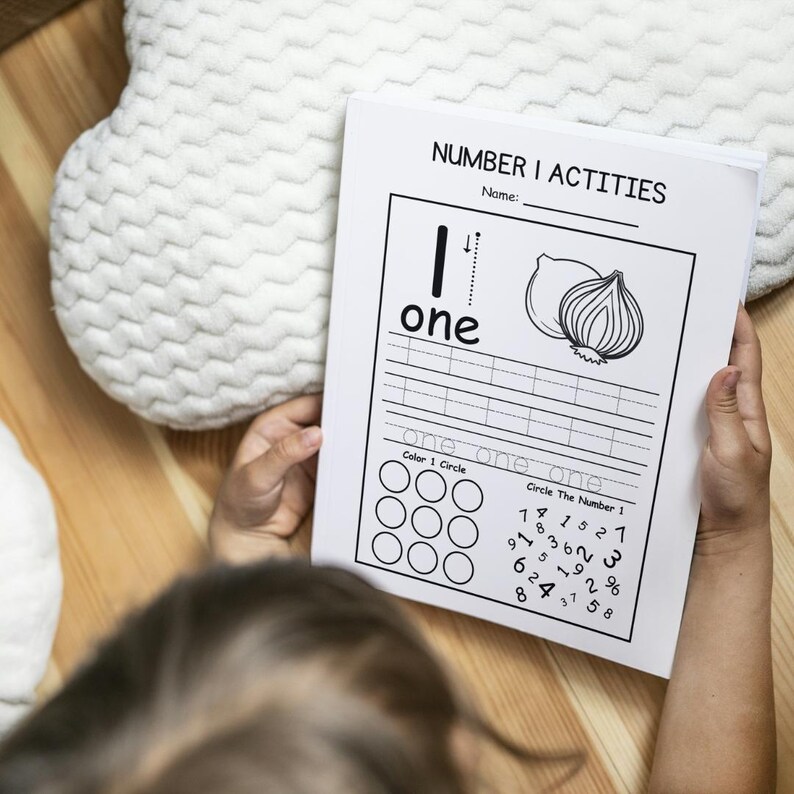 Number Tracing and Coloring Worksheets – Fun Learning for Kids (1-10 ...