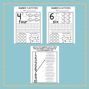 Number Tracing and Coloring Worksheets – Fun Learning for Kids (1-10 ...