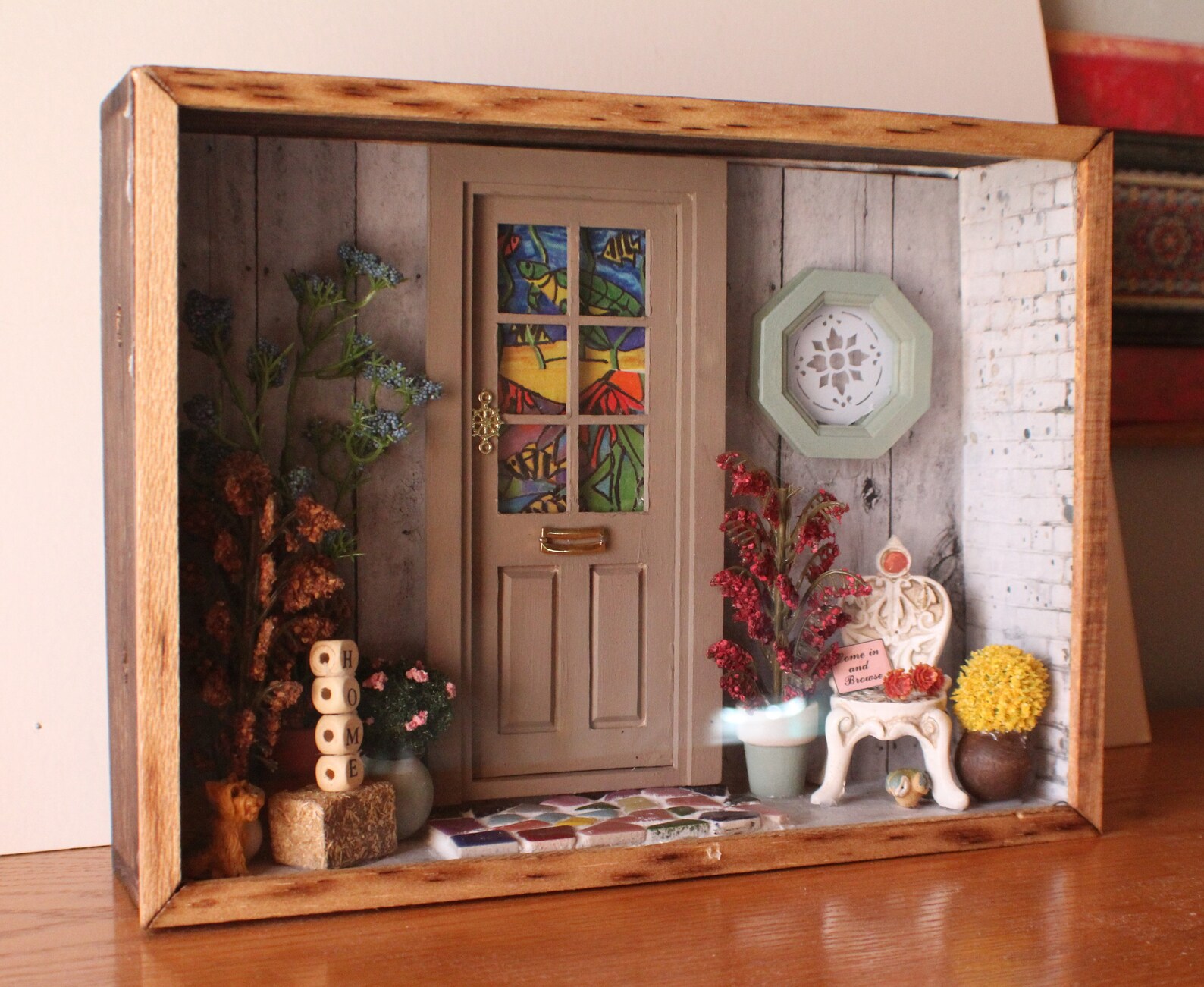 Miniature Front Entrance Door/dollhouse Miniature/room | Etsy