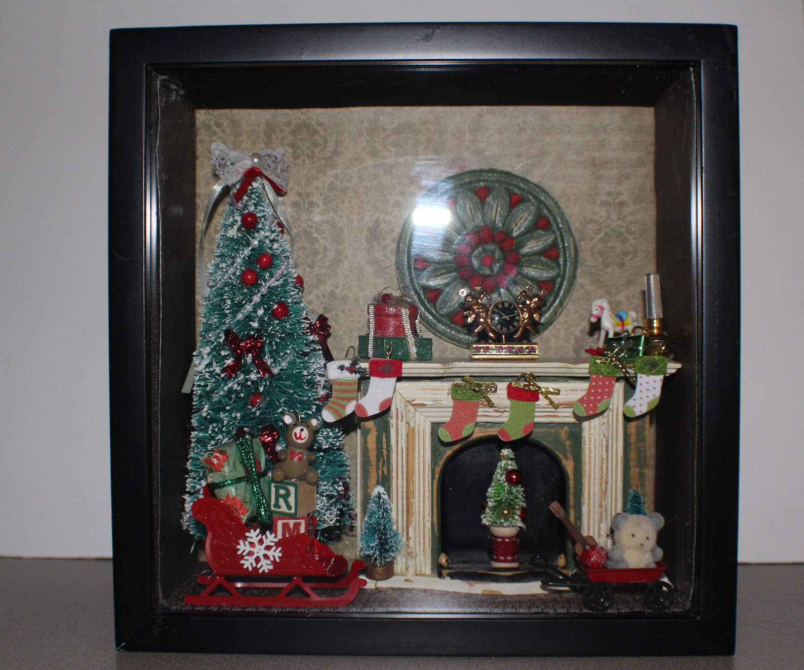 Christmas Shadow Box/christmas Tree/christmas - Etsy