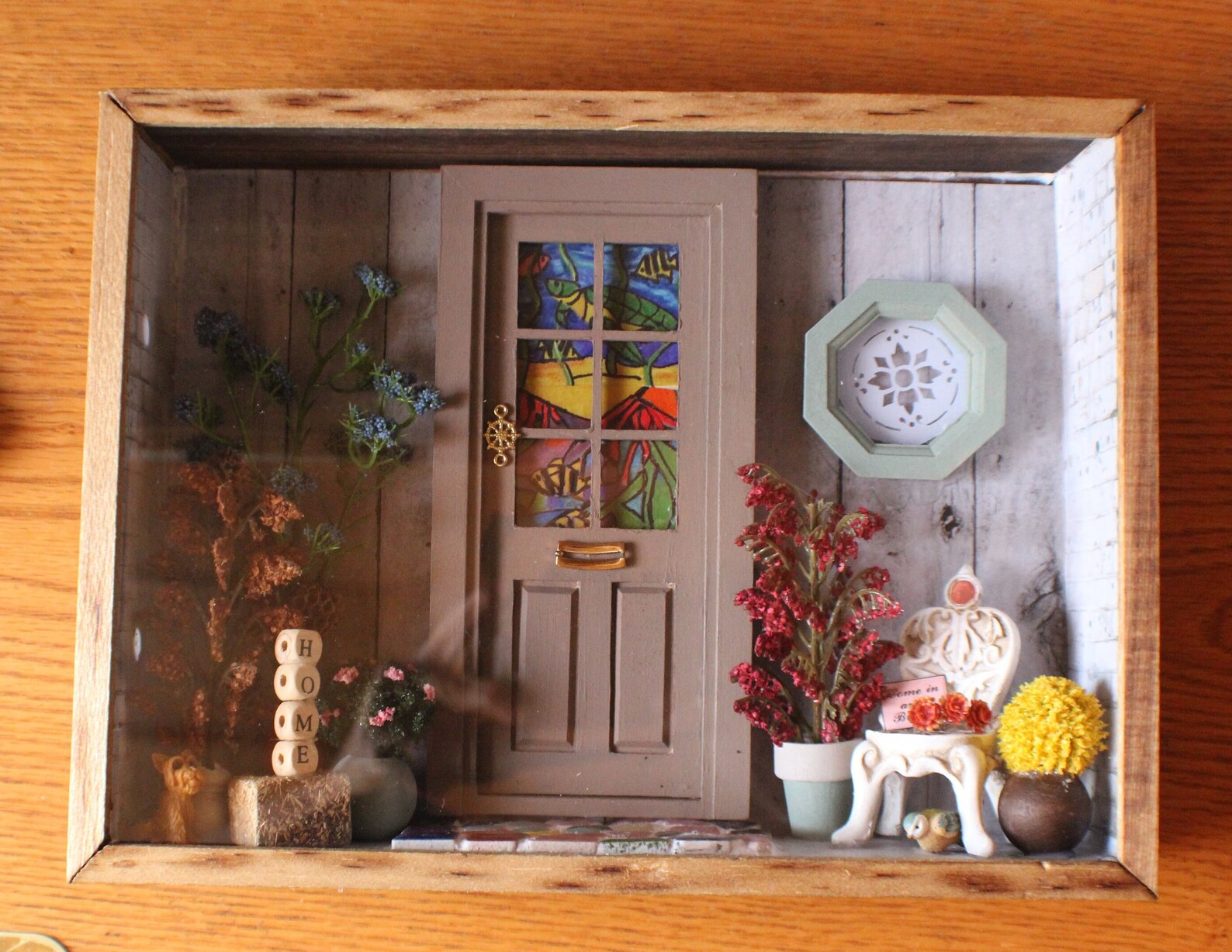 Miniature Front Entrance Door/dollhouse Miniature/room | Etsy