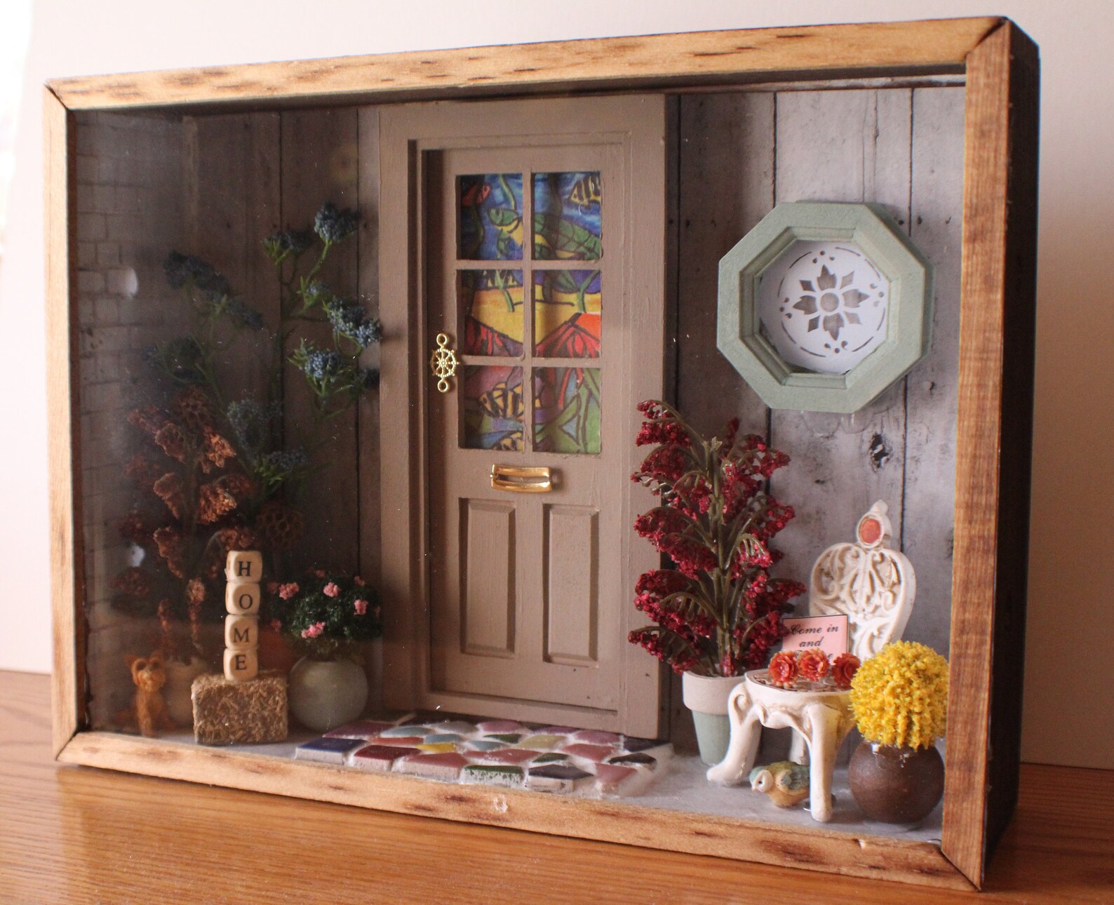 Miniature Front Entrance Door/dollhouse Miniature/room | Etsy