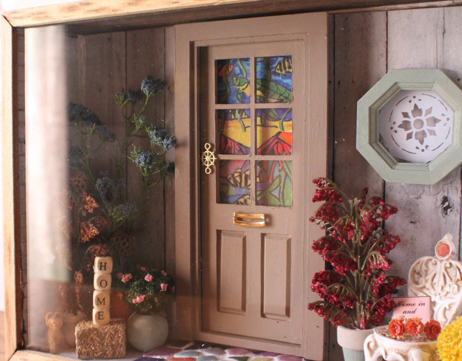 Miniature Front Entrance Door/dollhouse Miniature/room | Etsy