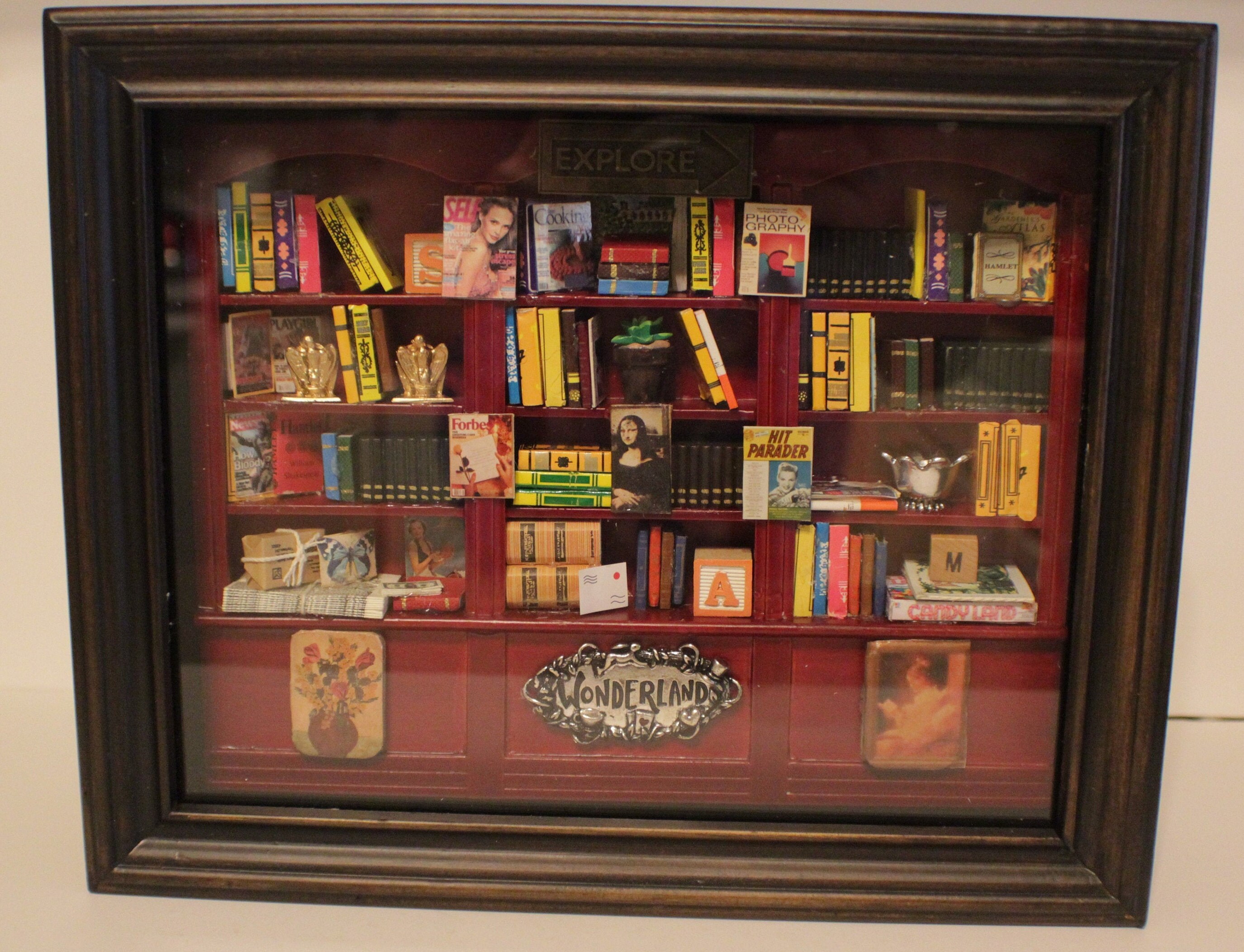 Miniature Book Store/Shadow Box Art/1:12 Scale Library/Room | Etsy