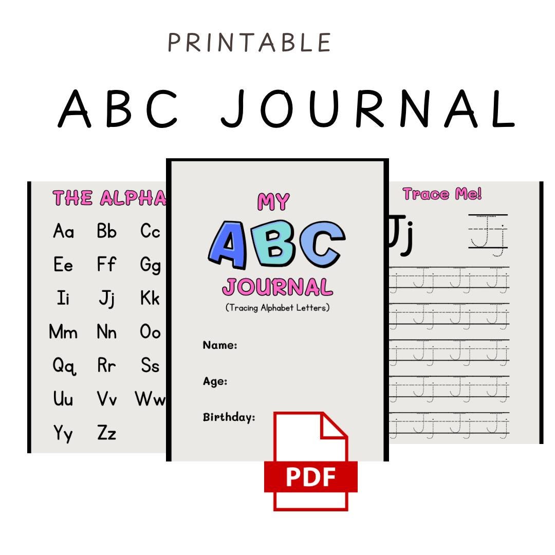 Kindergarten Worksheets ABC Journal - Printable - Morning Work ...