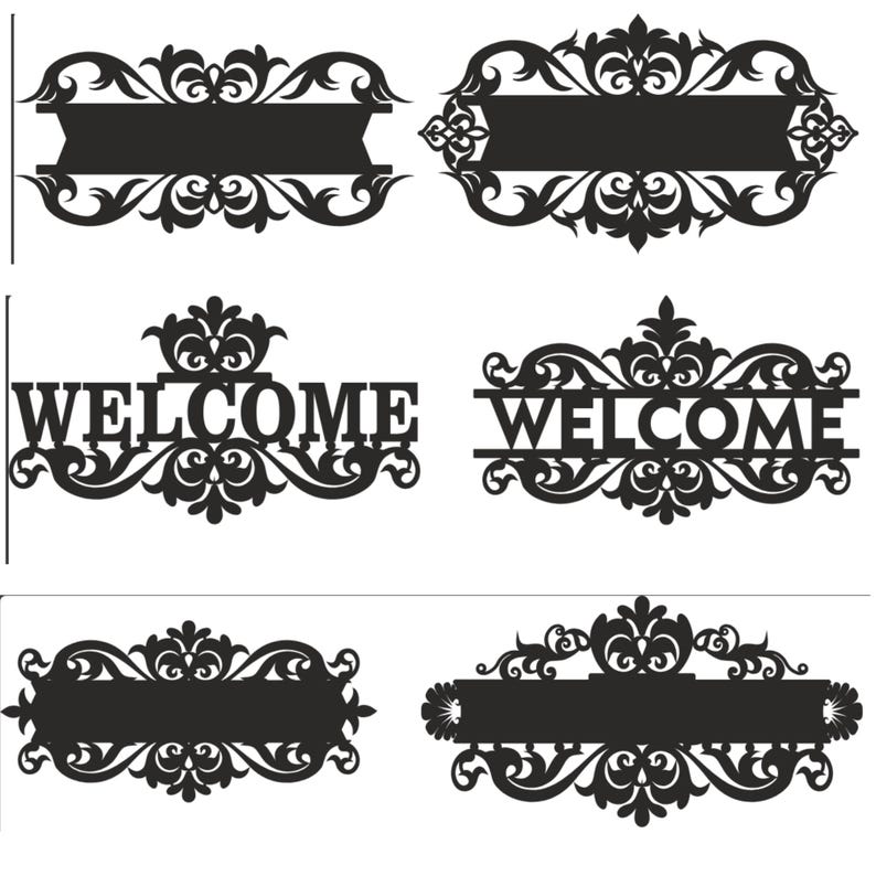 10 CNC Welcome Sign Files | Laser Cutting, Engraving , CNC Router ...