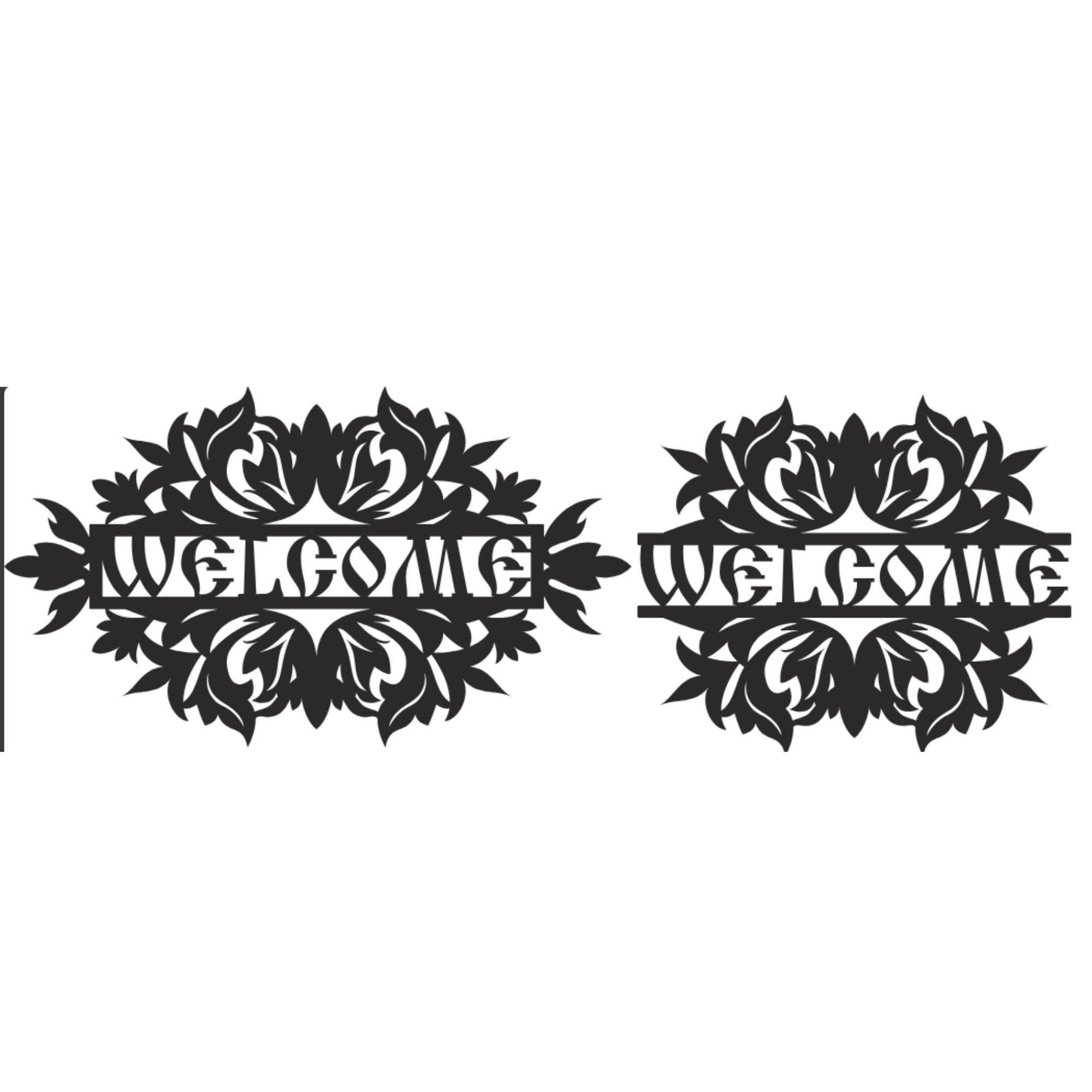 10 CNC Welcome Sign Files Laser Cutting, Engraving , CNC Router Designs ...