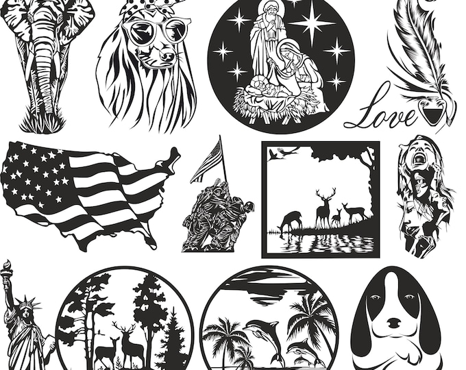 10,000+ DXF Files for Plasma Laser CNC | Ready-to-cut Metal & Wood ...