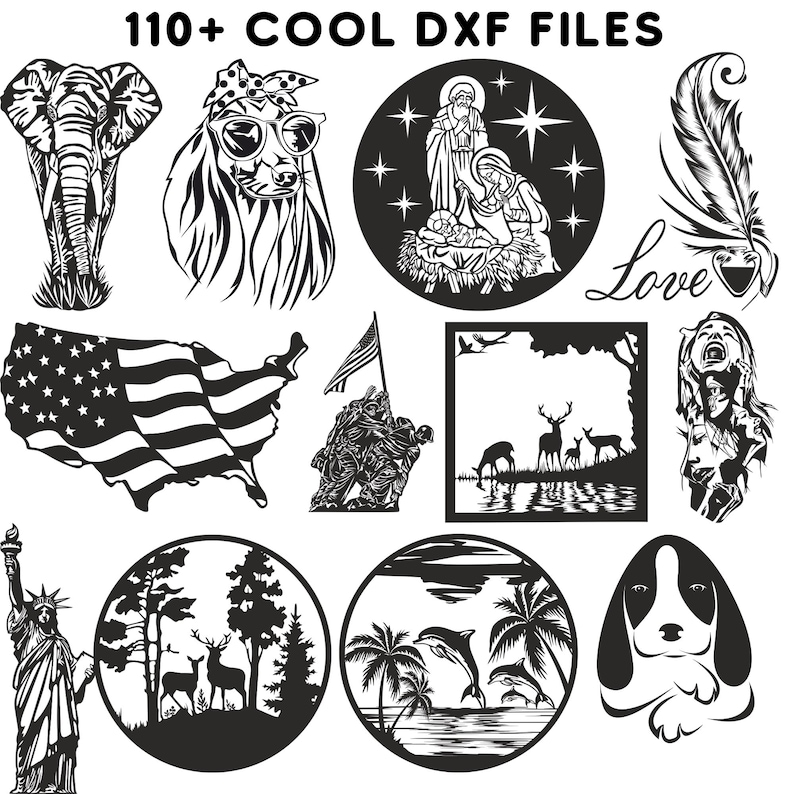 110 Cool DXF CNC Files | Plasma, Laser, and Router Designs | Cut-ready ...