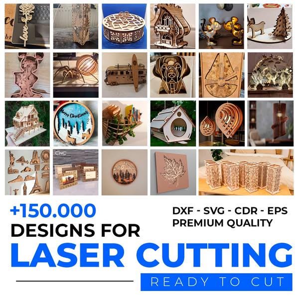 CNC Files Laser Cut Bundle, Perfect for Plasma Cutting, 200k+ Vectors ...