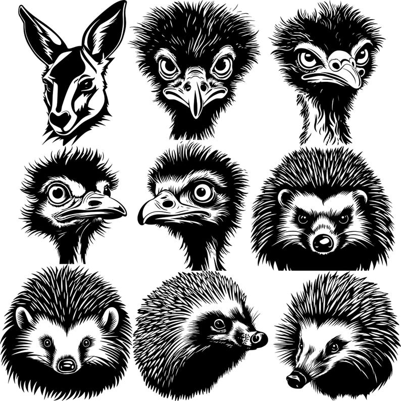 Australian Animals DXF CNC Files Cut-ready Templates for Plasma, Laser ...