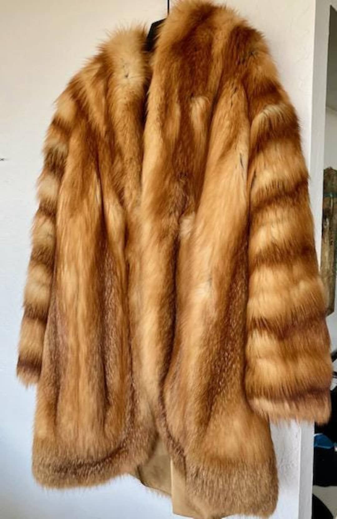 Stunning Canadian Red Fox Fur Jacket/coat Woman Size Medium - Etsy