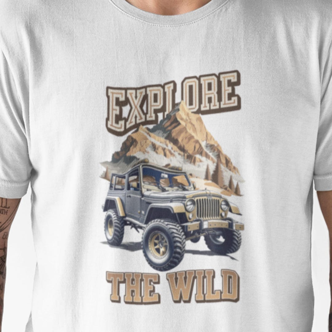 Explore the Wild T-shirt, 4x4 off Road Tee Shirt, 4WD Enthusiast, Rock ...