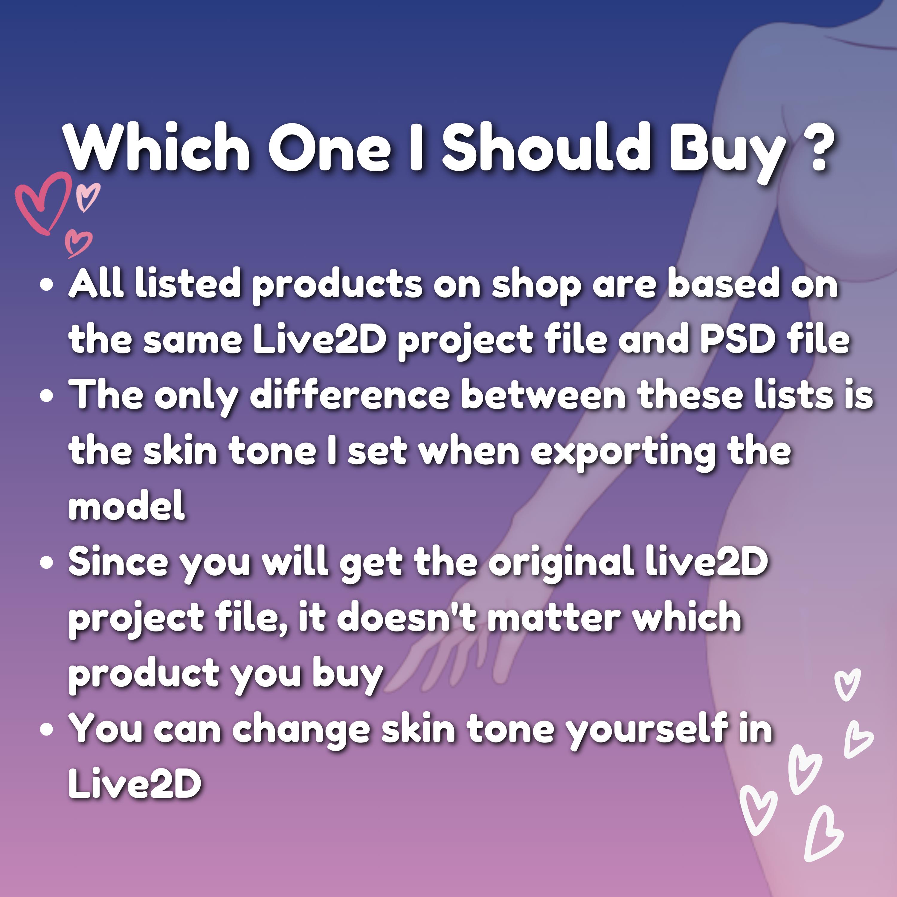 Base del cuerpo del modelo Vtuber, proyecto Live2D, archivo PSD Vtuber ...