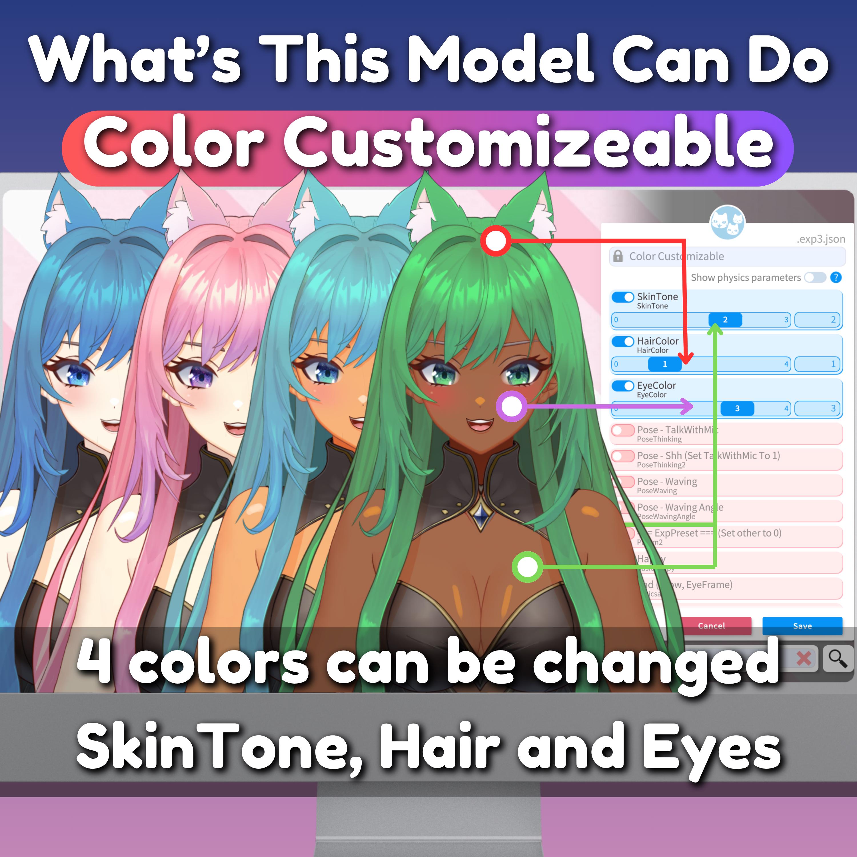 Live2d Vtuber Full Model File, Live2d® Project, Vtuber PSD File, Vtuber ...