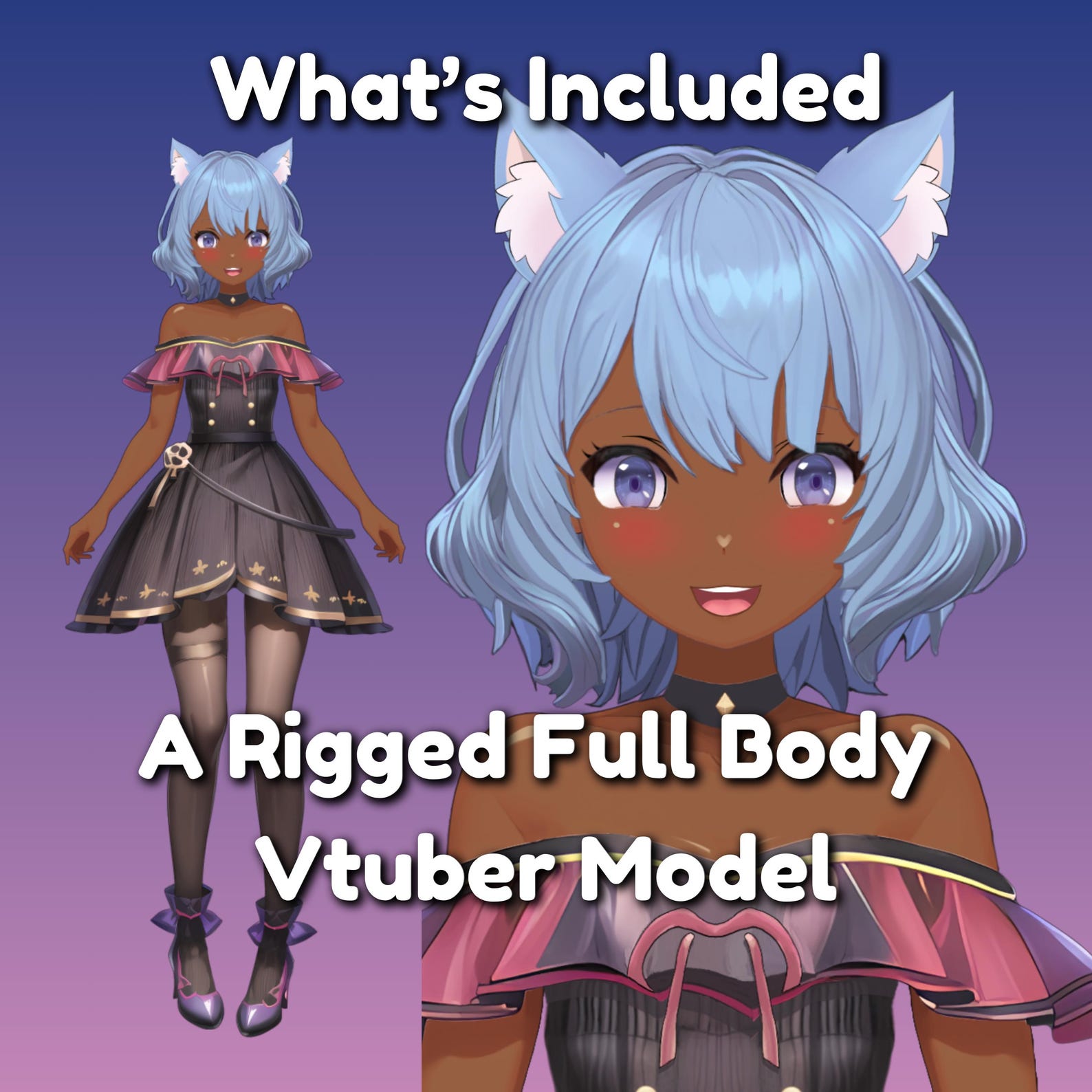 Premade Vtuber Model, Vtuber Model, Vtuber, Live2d Vtuber Model, Color ...