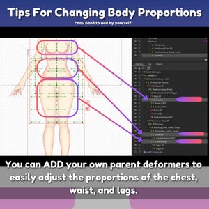 Vtuber Model Body Base, Live2d® Project, Vtuber PSD File, Premade ...