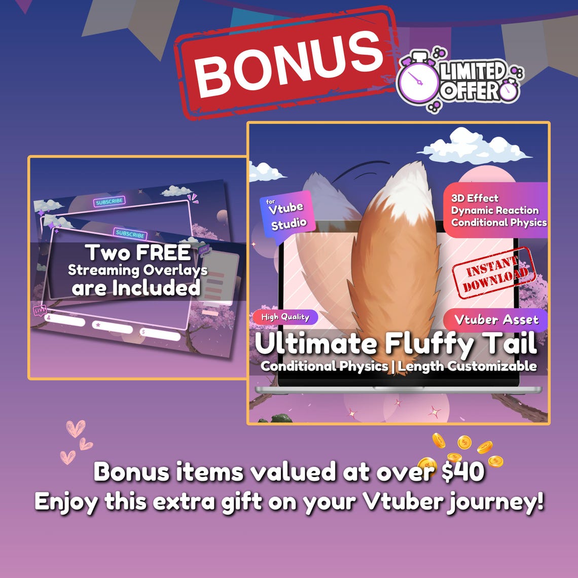 Premade Vtuber Model, Vtuber Model, Vtuber, Live2d, Live2d Vtuber Model, Color Customizable ...