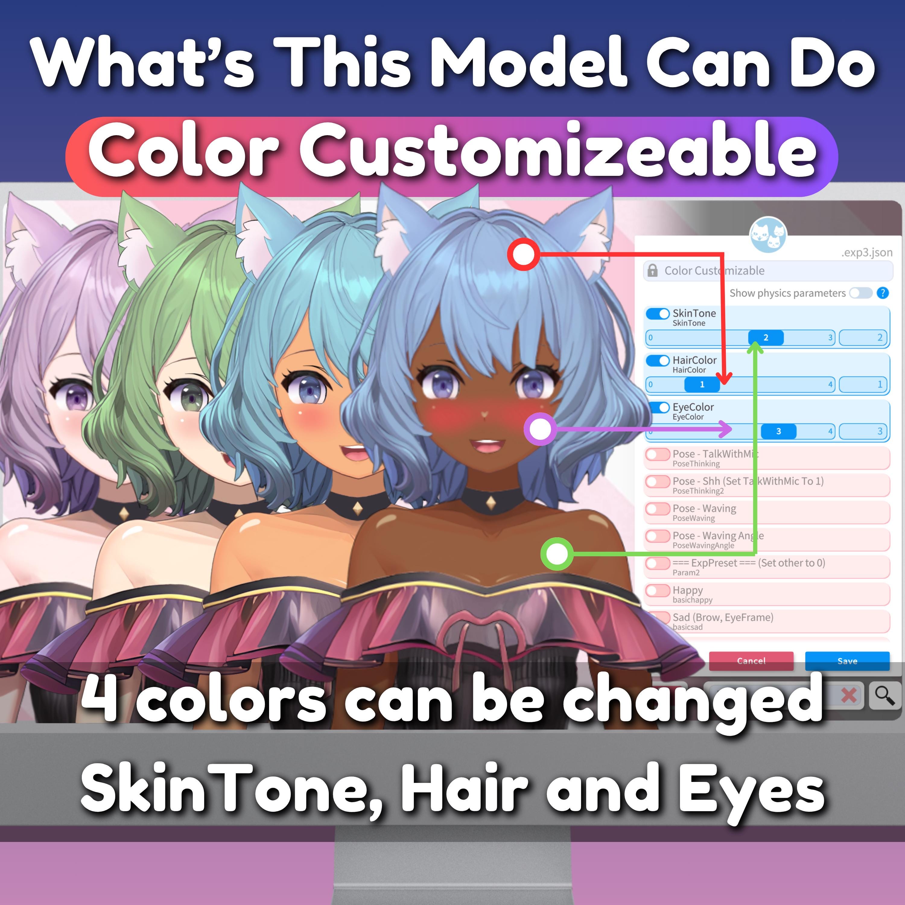 Live2d Full Vtuber Model File, Live2d® Project, Vtuber PSD File, Vtuber ...