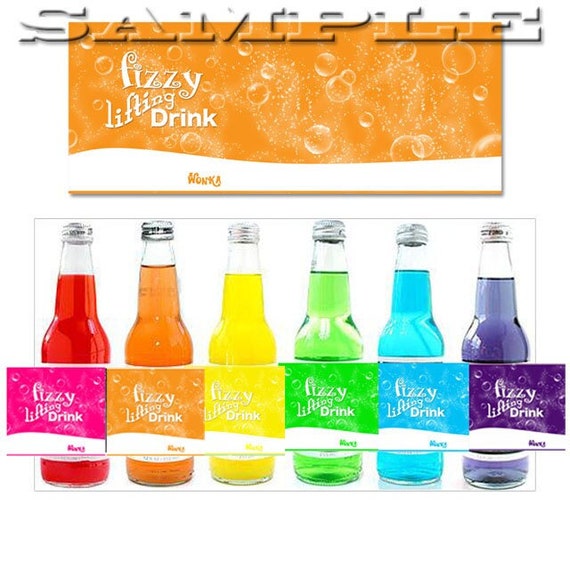WILLY WONKA Fizzy Lifting Drink Label Instant Download Pop - Etsy Finland