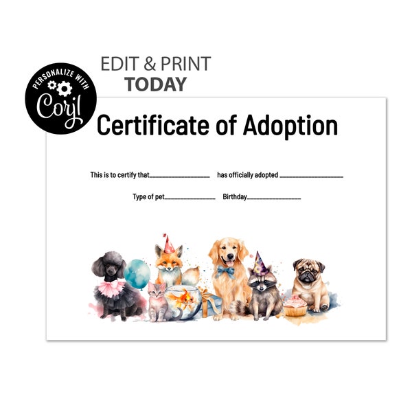 Adopt a Pet Party - Etsy