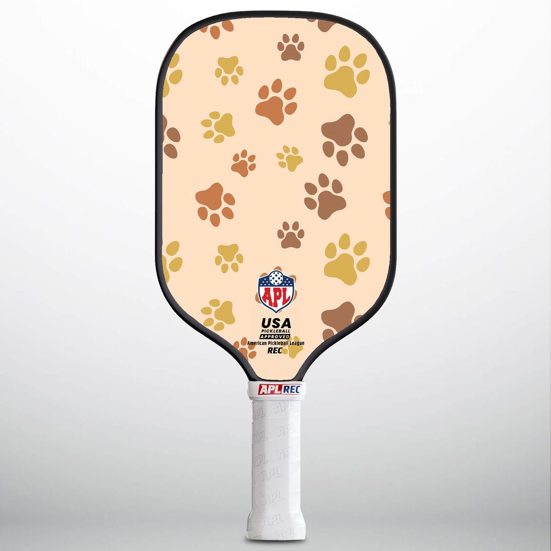 Usa-made Pickleball Paddle With Cute Paw Print Design - Carbon Fiber ...