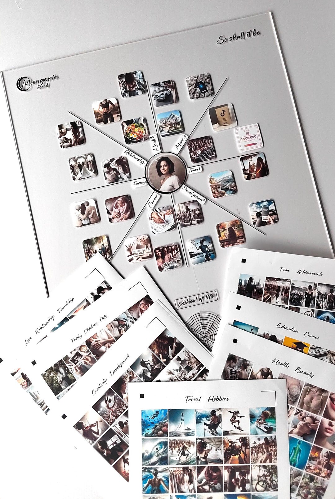 Vision Board. Visualization Kit. Wish Map on Glass. Goal Planner ...