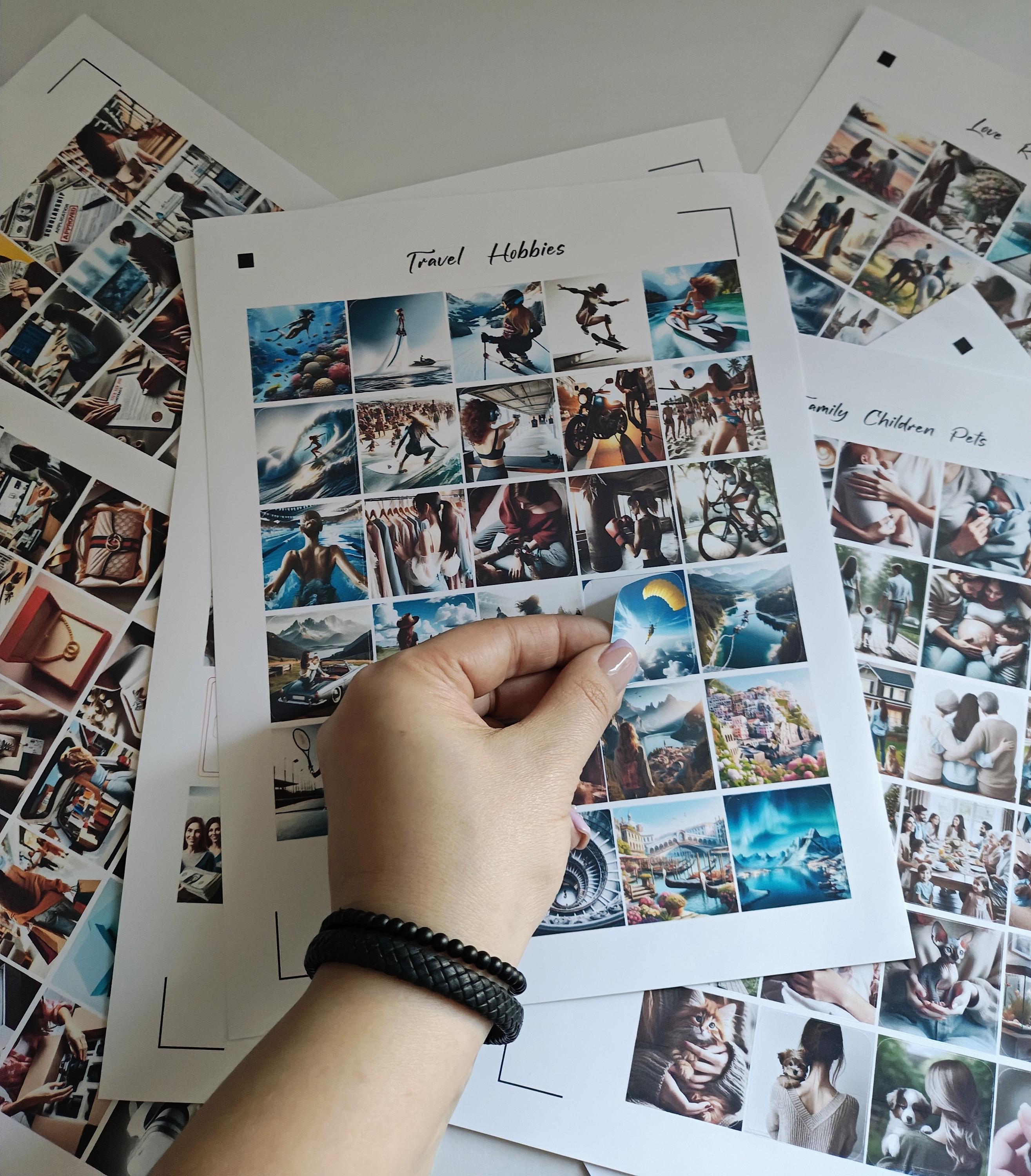 Vision Board. Visualization Kit. Wish Map on Glass. Goal Planner ...