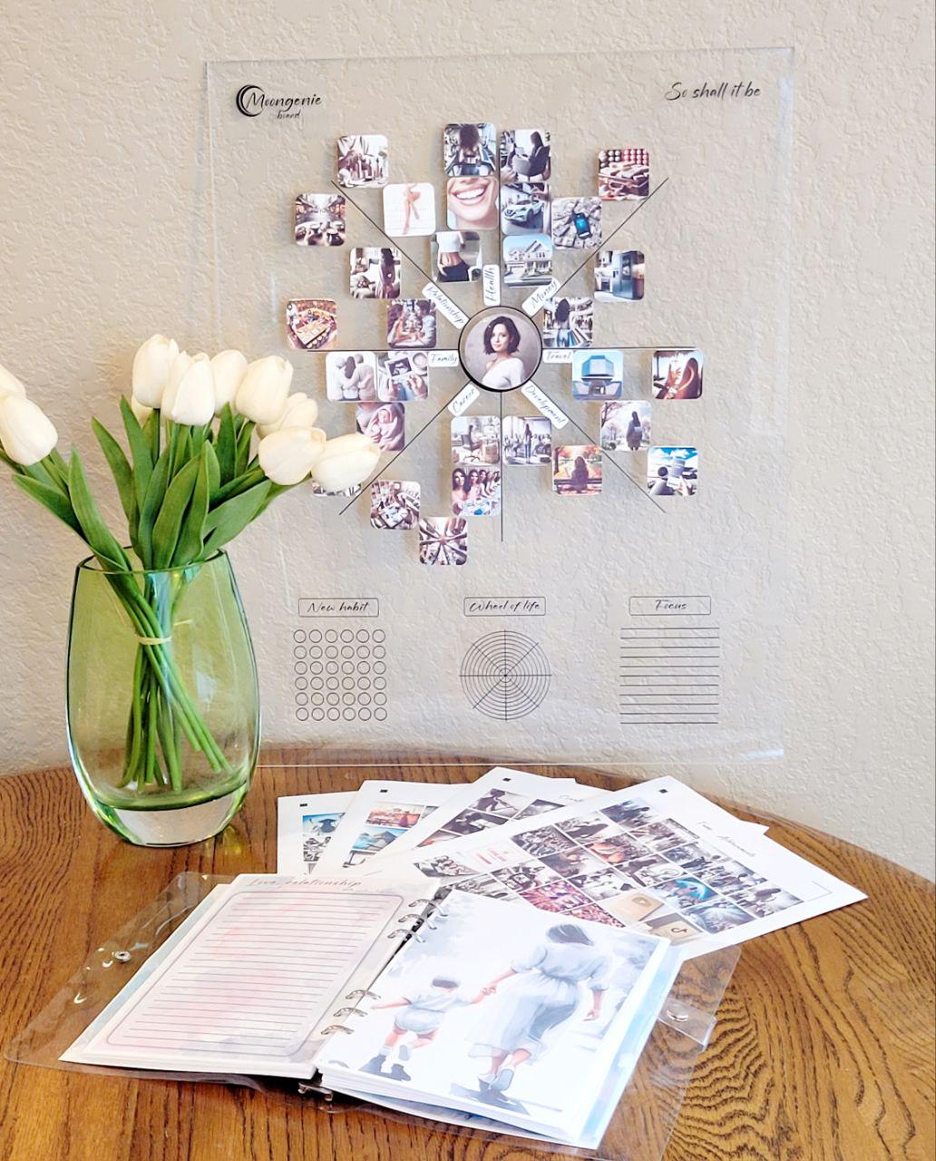 Vision Board. Visualization Kit. Wish Map on Glass. Goal Planner ...