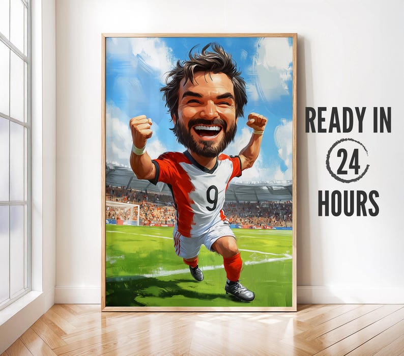 Custom Fisherman Cartoon Portrait, Fisherman Caricature Drawing From ...