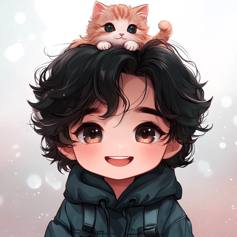Custom Kawaii Portrait, Couple Portrait Kawaii, Chibi Portrait, Chibi ...