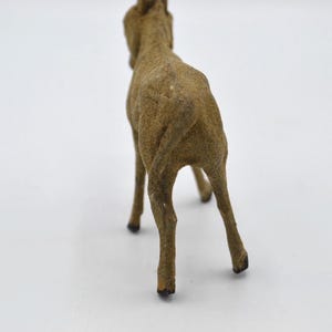 Vintage Stick Leg Donkey Flocked Wood Composition 3 Tall Christmas ...