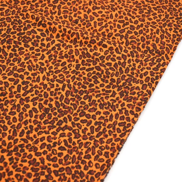 Orange Leopard Print Fabric - Etsy