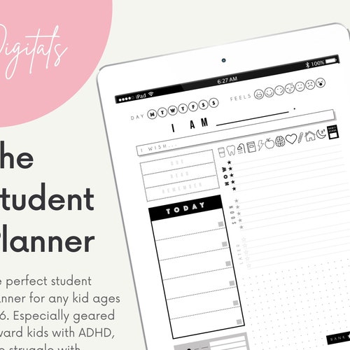Digital/printable ADHD Self Care Planner PDF - Etsy