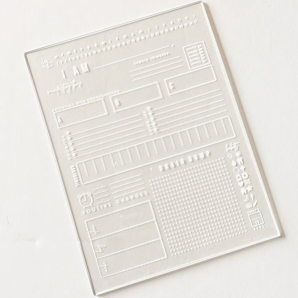 Acrylic Daily Planner - Etsy